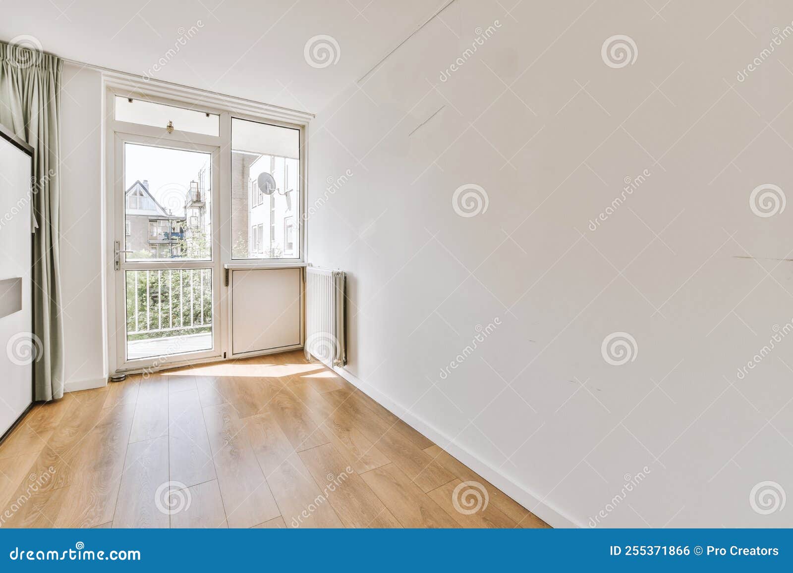 Empty Room with Window and Radiator Stock Photo - Image of ...