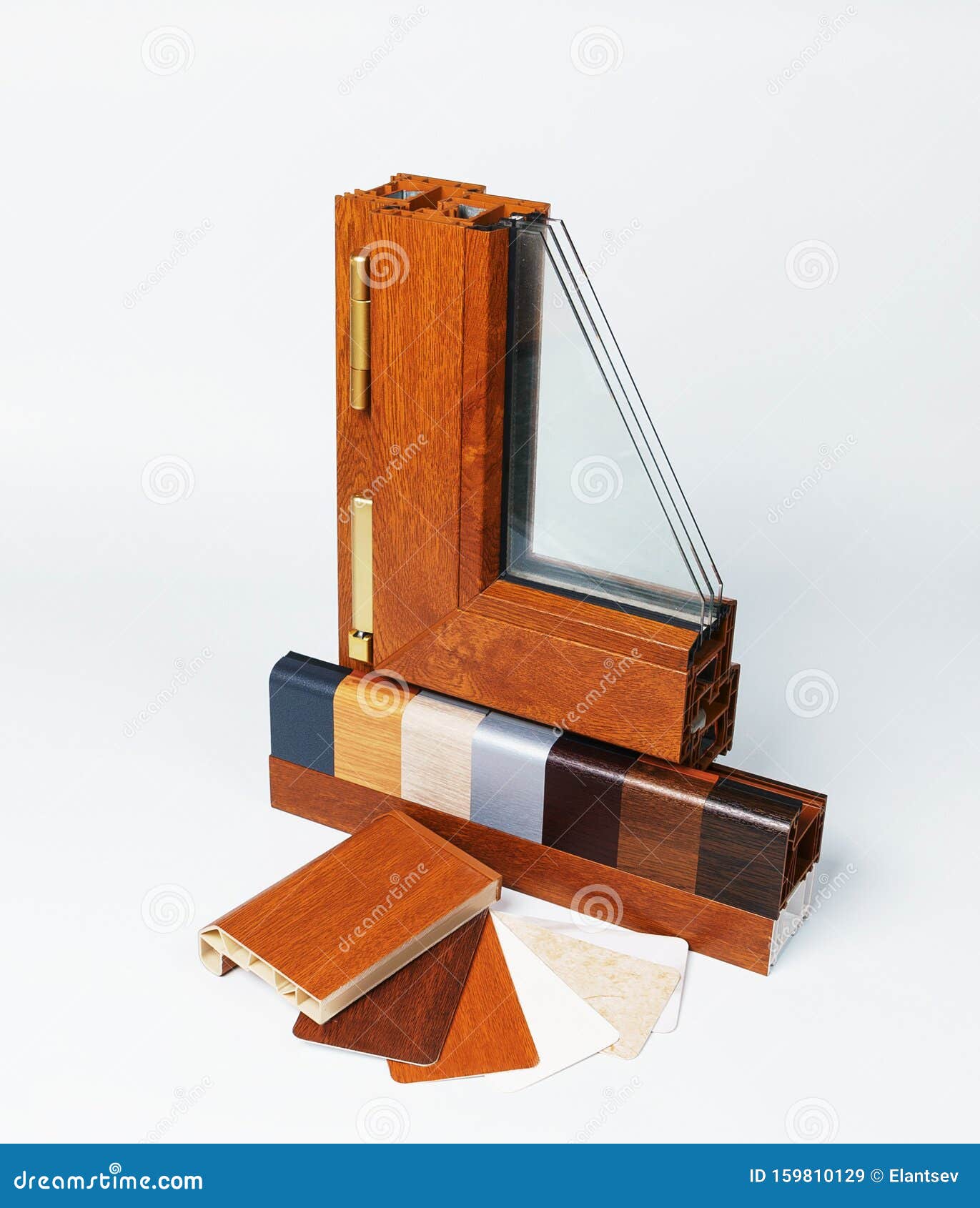 Plastic Window Section with Sample,color Samples of Window Sill, on ...