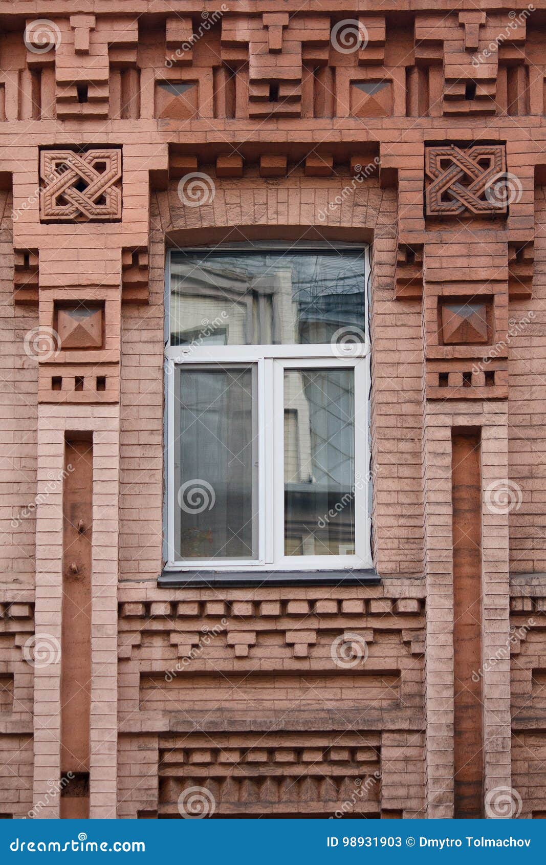 Plastic Window in a Vintage Building Stock Image - Image of decor ...