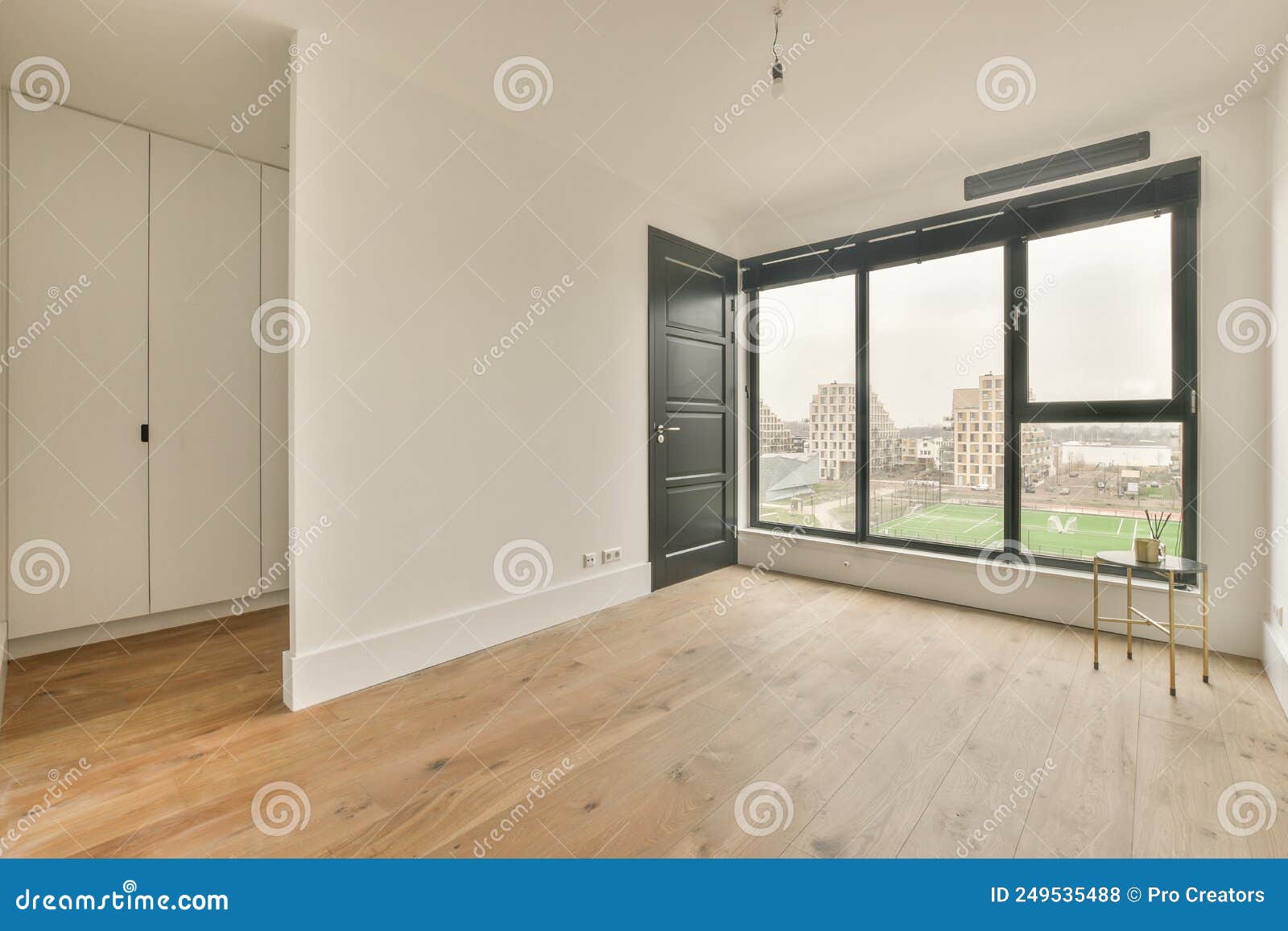Empty room with window stock photo. Image of renovate - 249535488