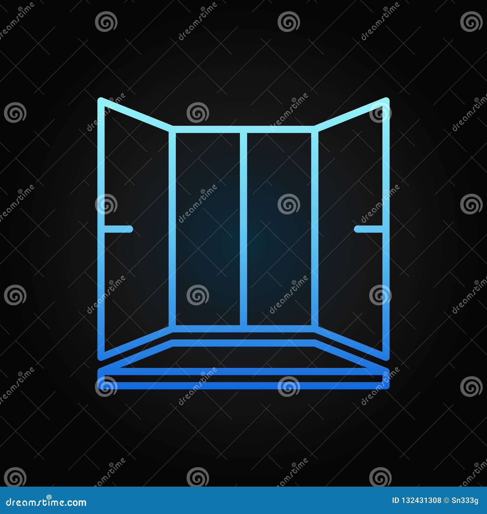 Plastic Window with Windowsill Vector Colored Line Icon Stock Vector ...