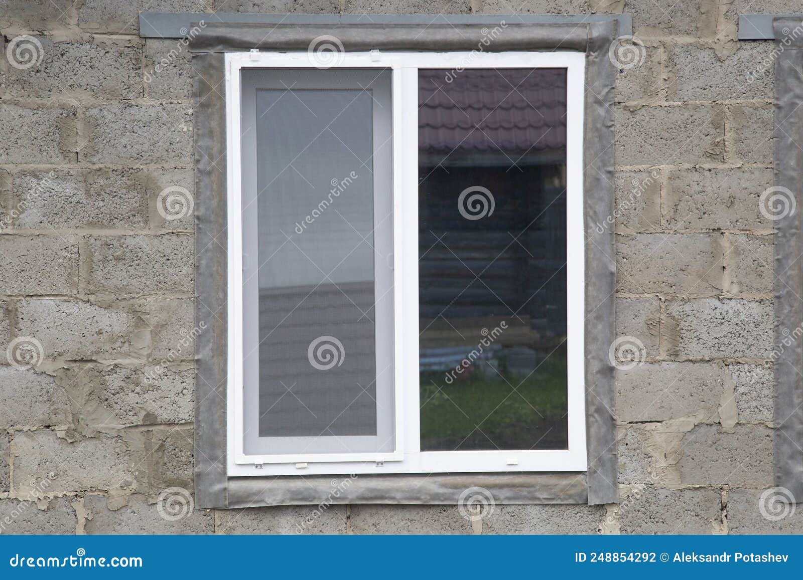 Plastic Windows.Manufacture and Installation of Plastic Windows Stock ...