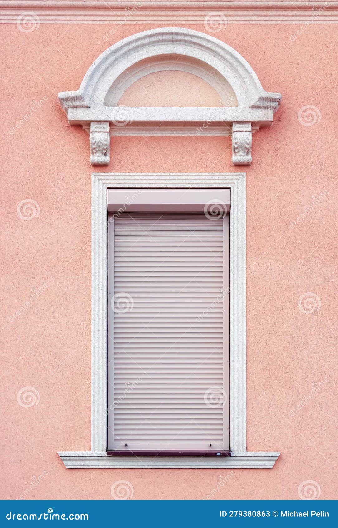 Plastic Windows on the Vintage Wall Stock Image - Image of weathered ...