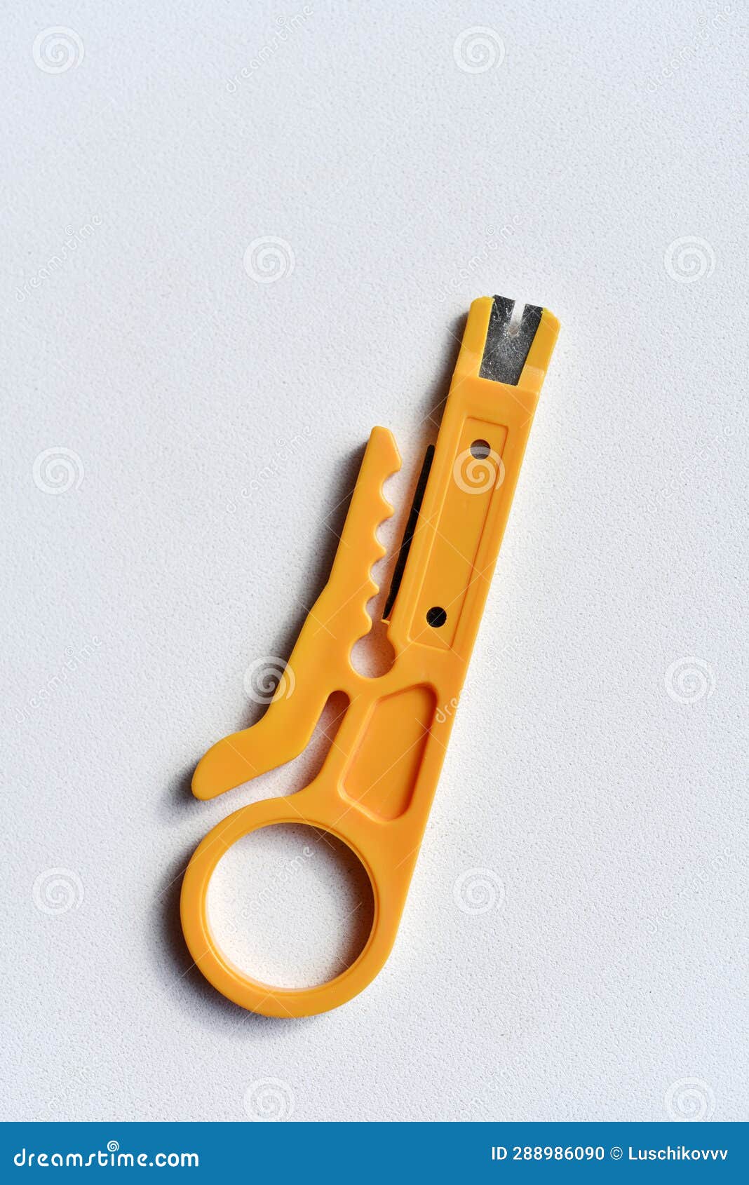Plastic Wire Cutter. a Tool for Working with Electronics Stock Photo ...