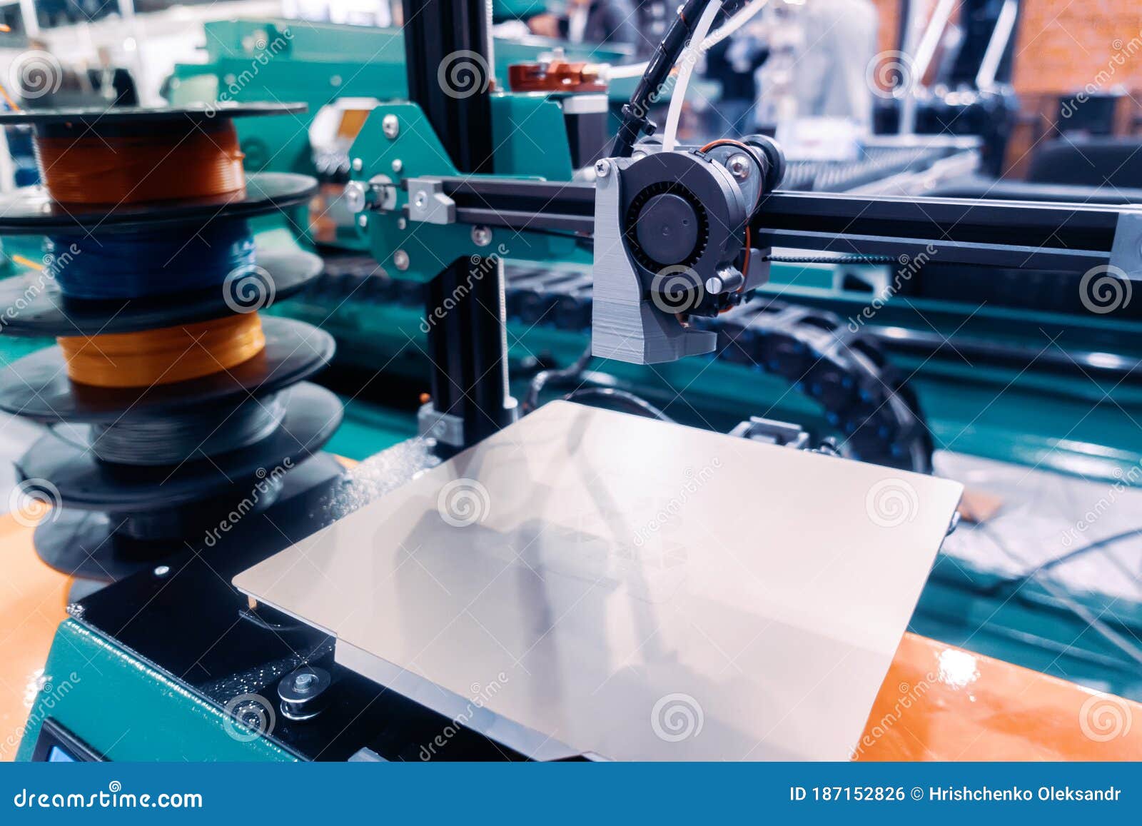 Plastic Wire for 3D Printer Stock Photo - Image of creative ...