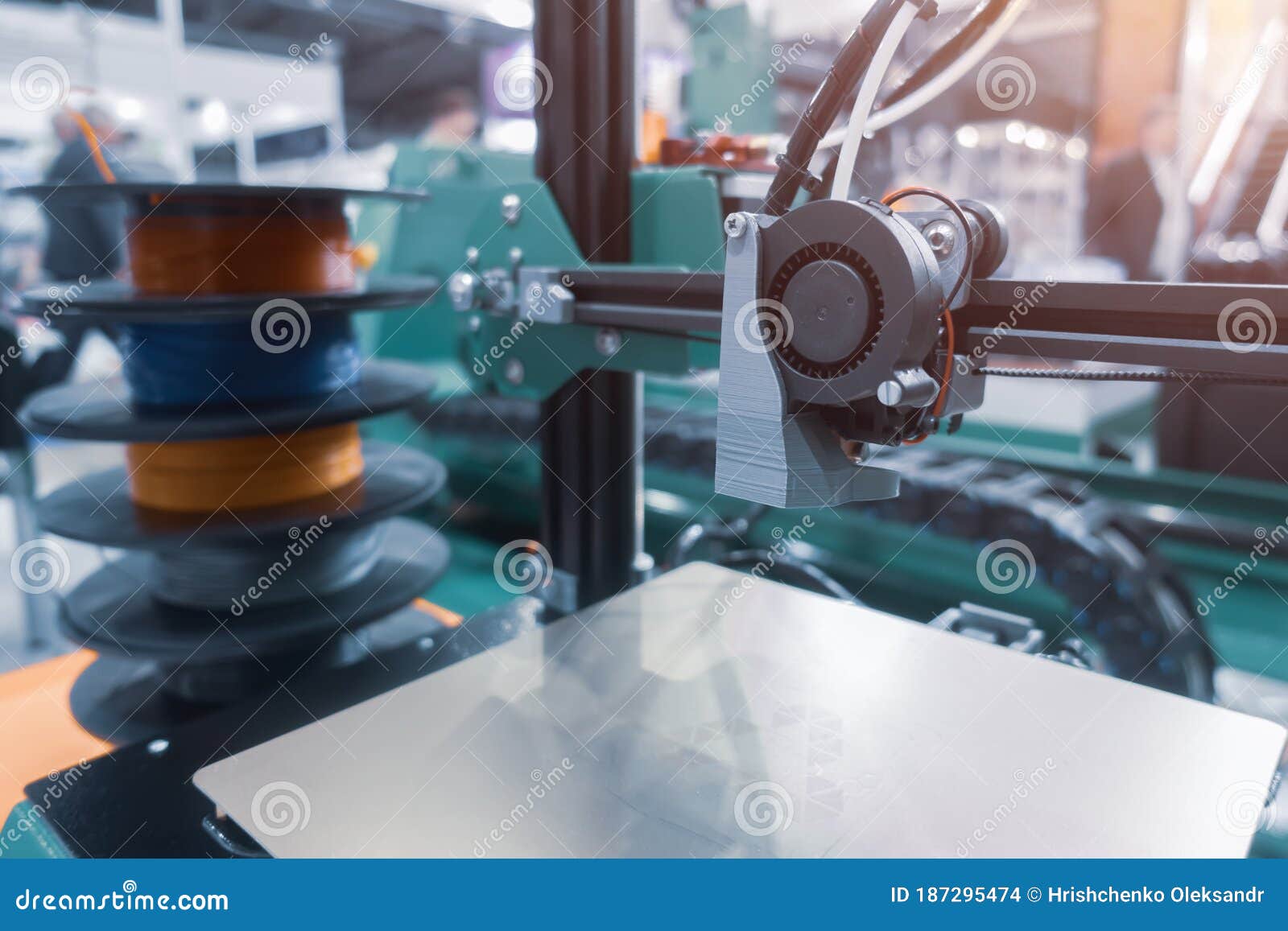 Plastic Wire for 3D Printer Stock Photo - Image of prototype, composite ...