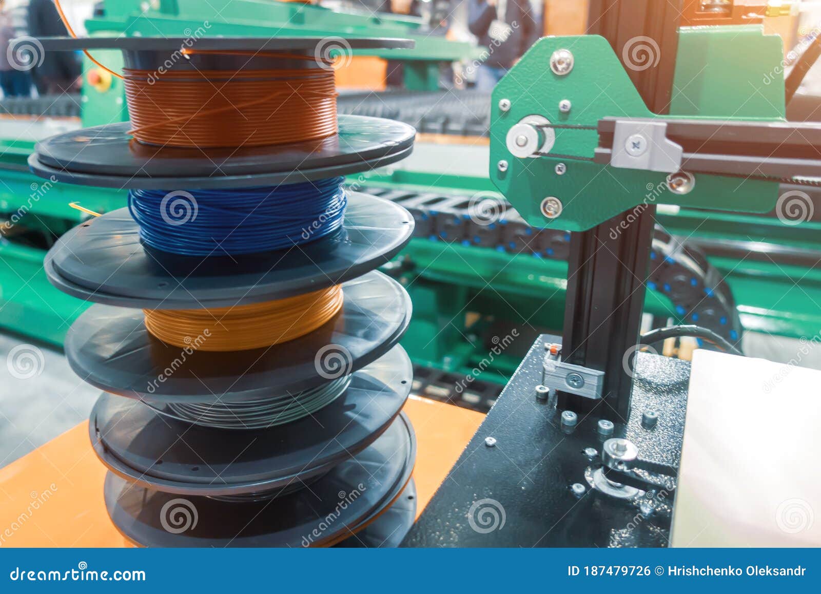 Plastic Wire for 3D Printer Stock Photo - Image of clear, plastic ...