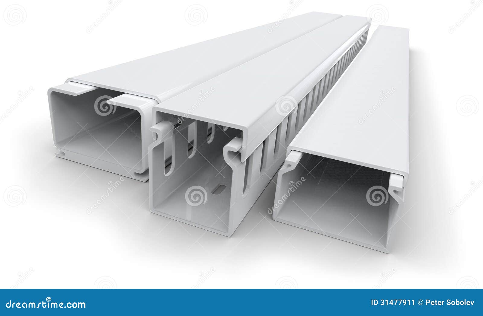 Plastic wiring duct stock image. Image of raceway, white - 31477911