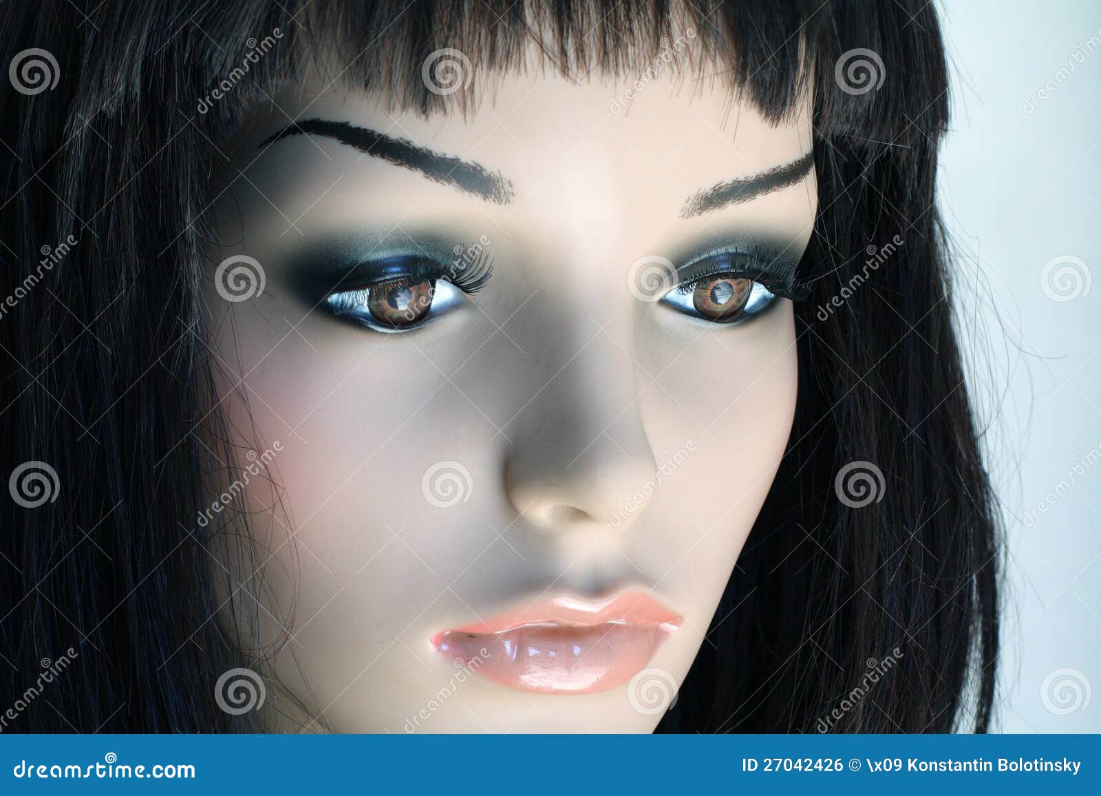 Plastic Woman stock photo. Image of face, doll, white - 27042426