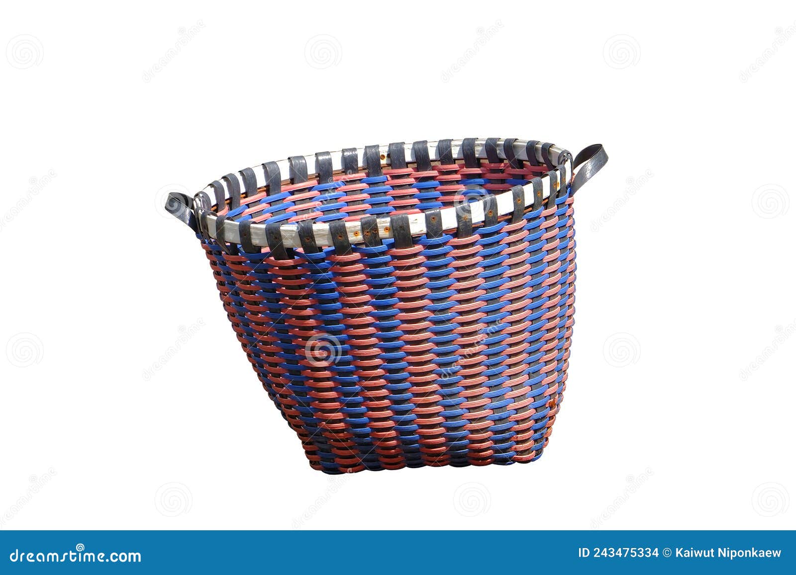 Plastic Woven Garbage Basket Stock Photography | CartoonDealer.com ...