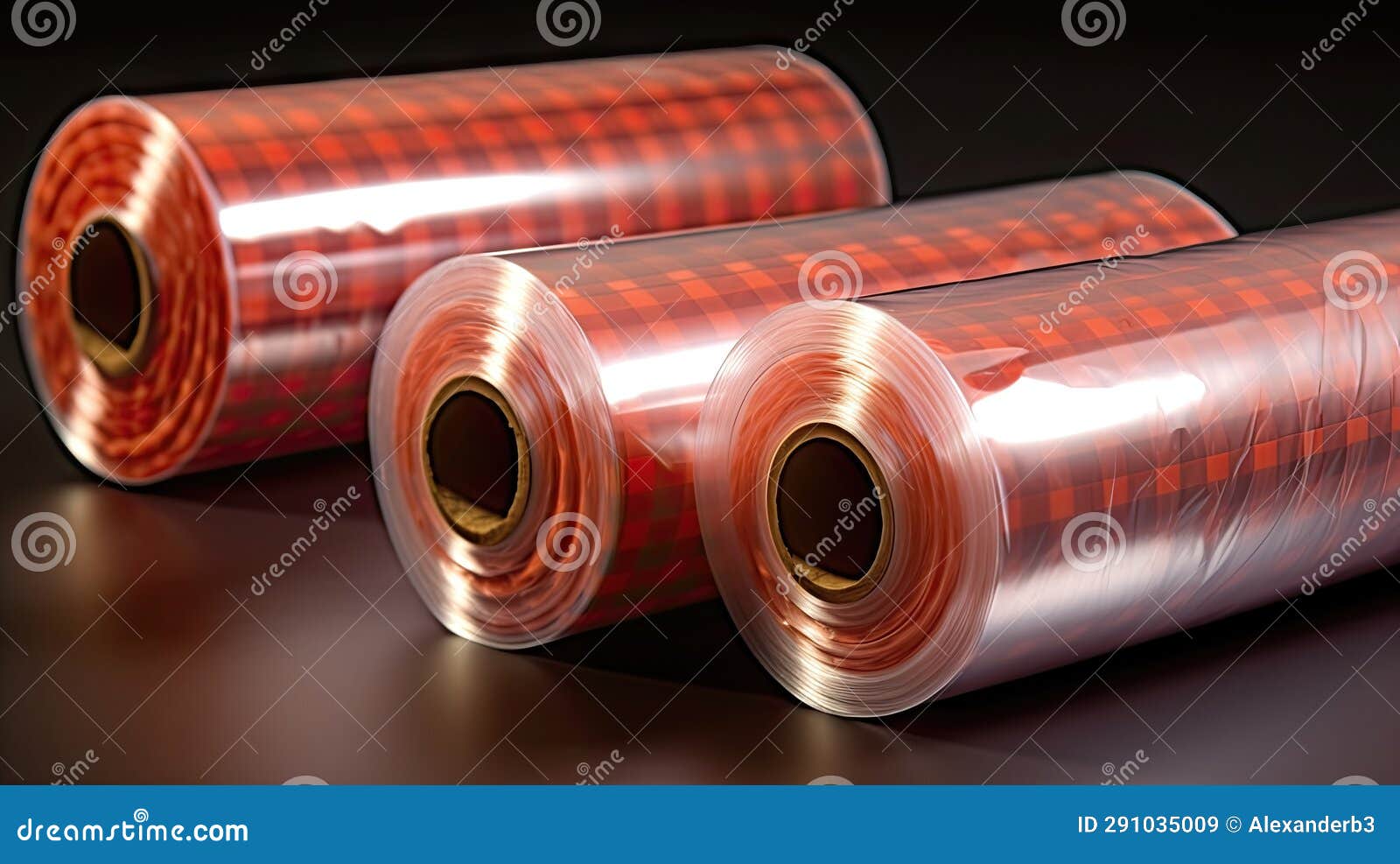Plastic Wrap Roll. Versatile Thin Film for Food Sealing on White ...