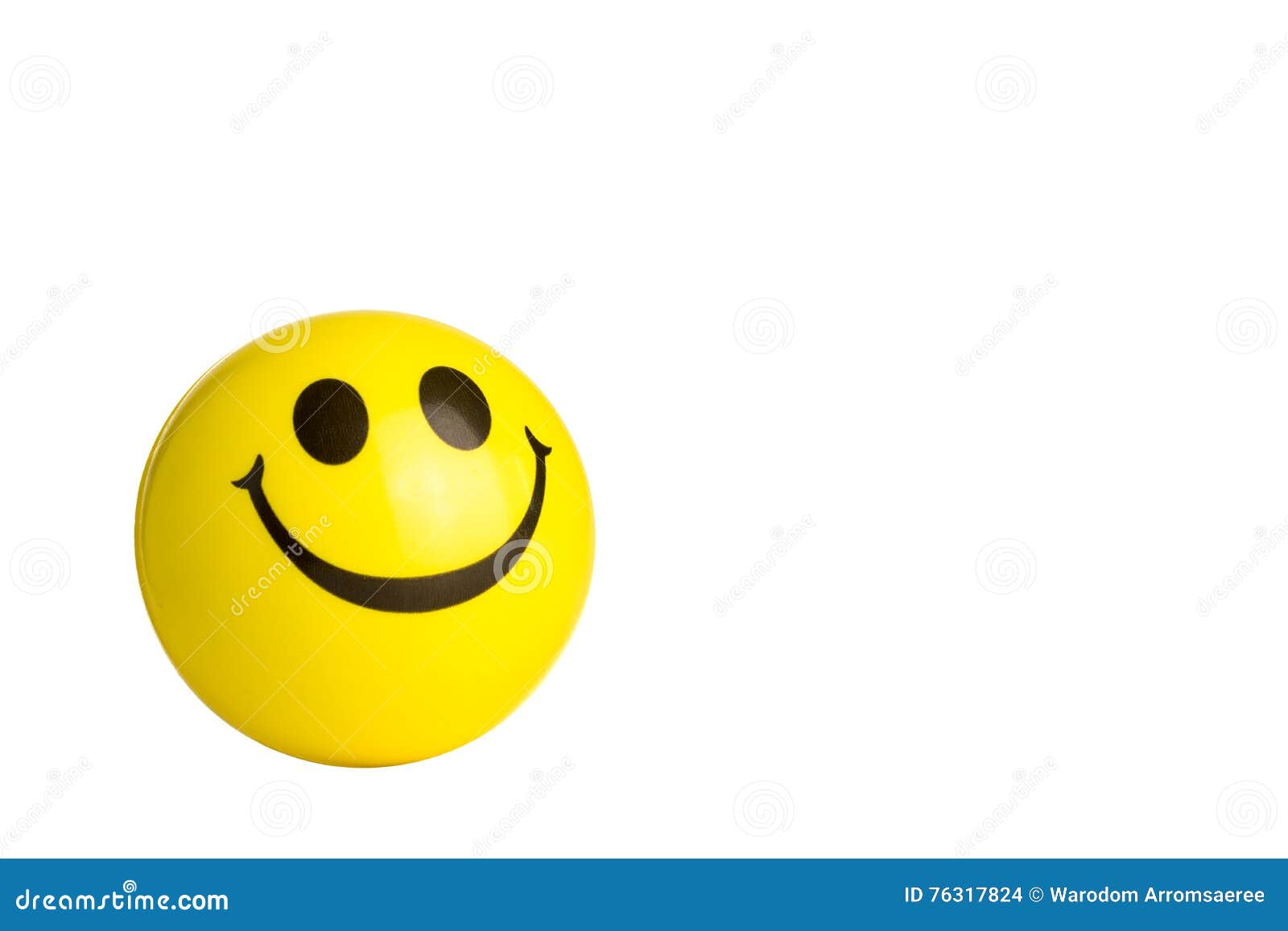 Plastic yellow ball smile stock photo. Image of friendly - 76317824