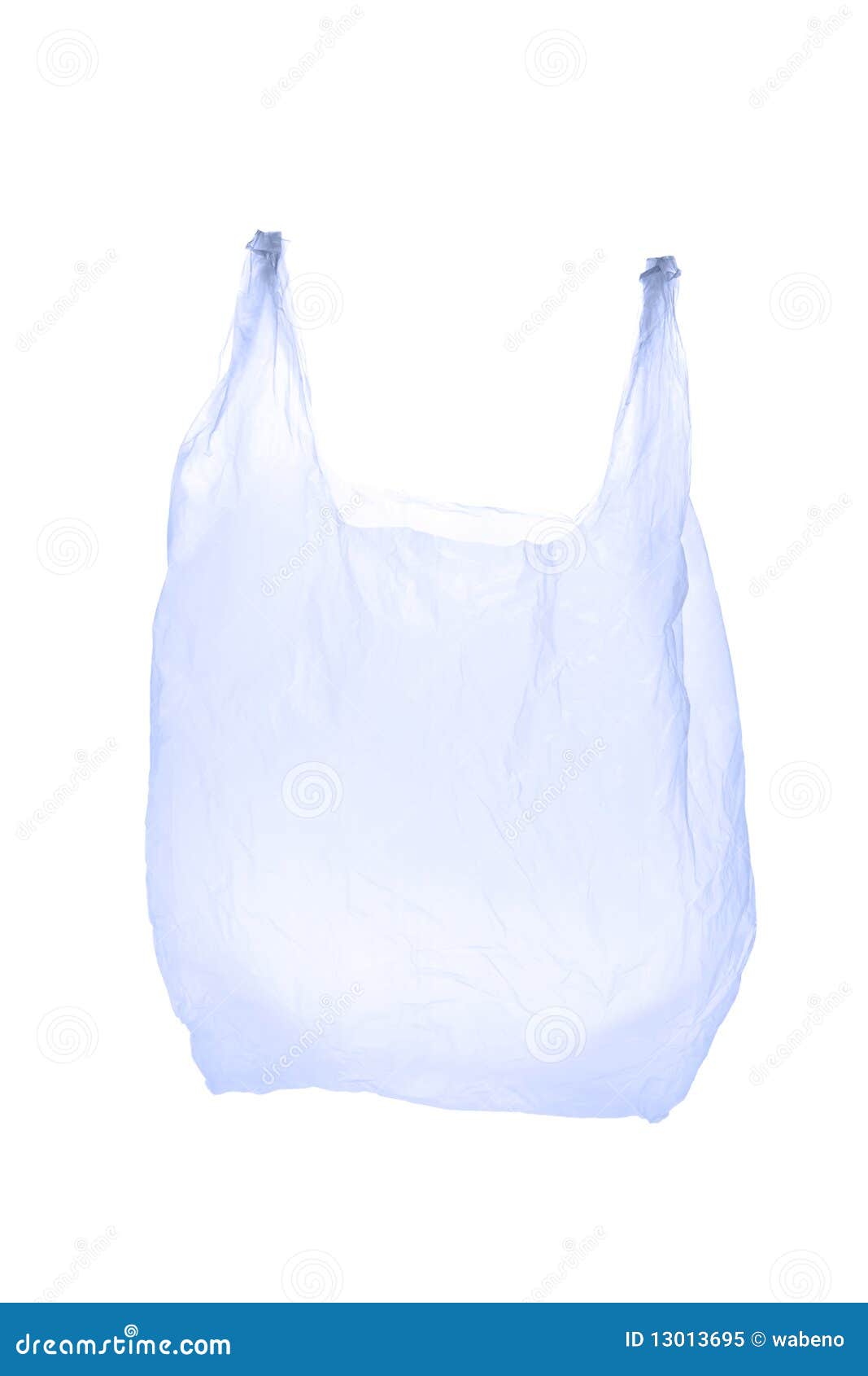 Plastic zak stock afbeelding. Image of blauw, plastiek - 13013695