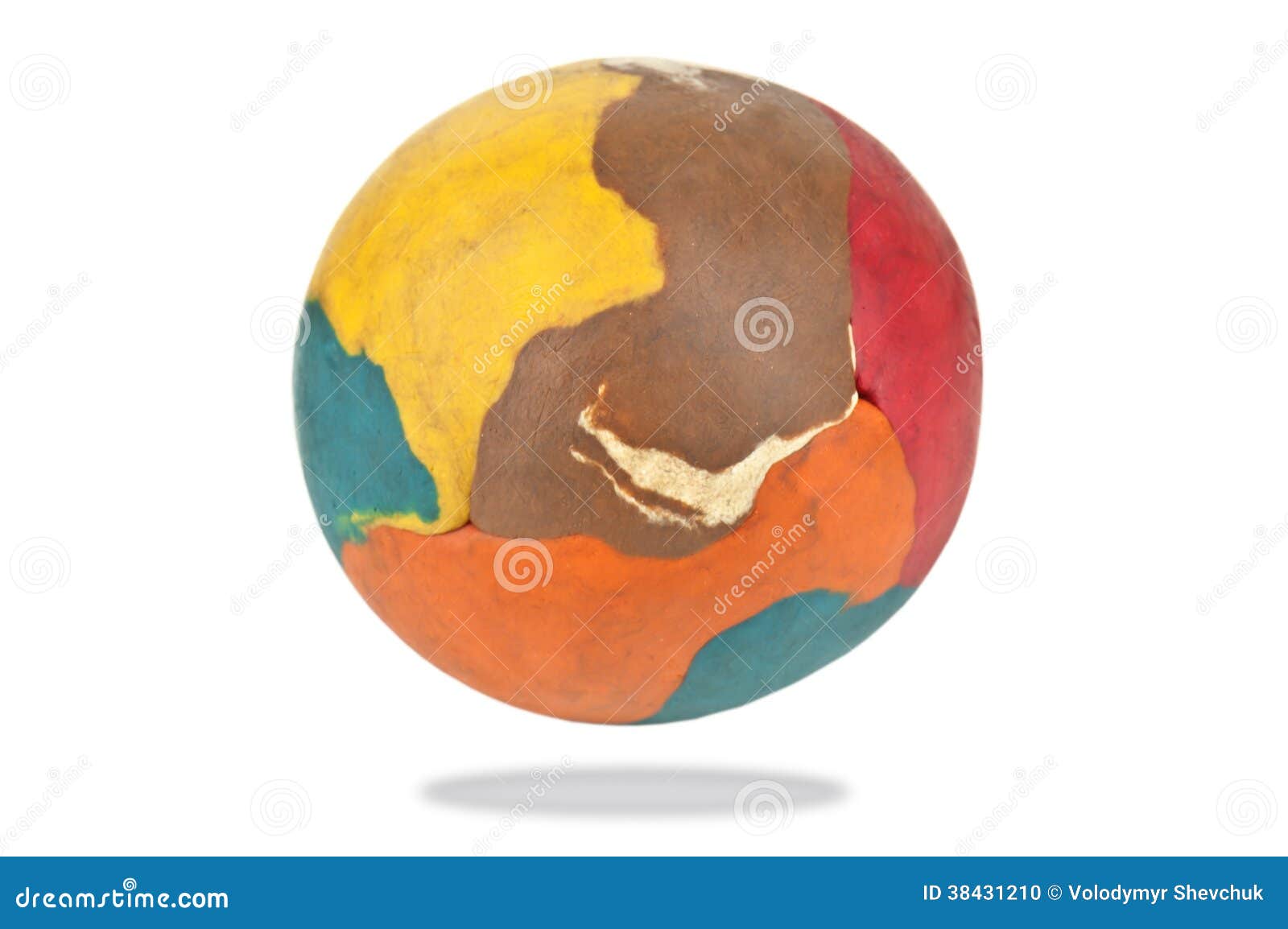 Plasticine ball on white stock photo. Image of abstract - 38431210
