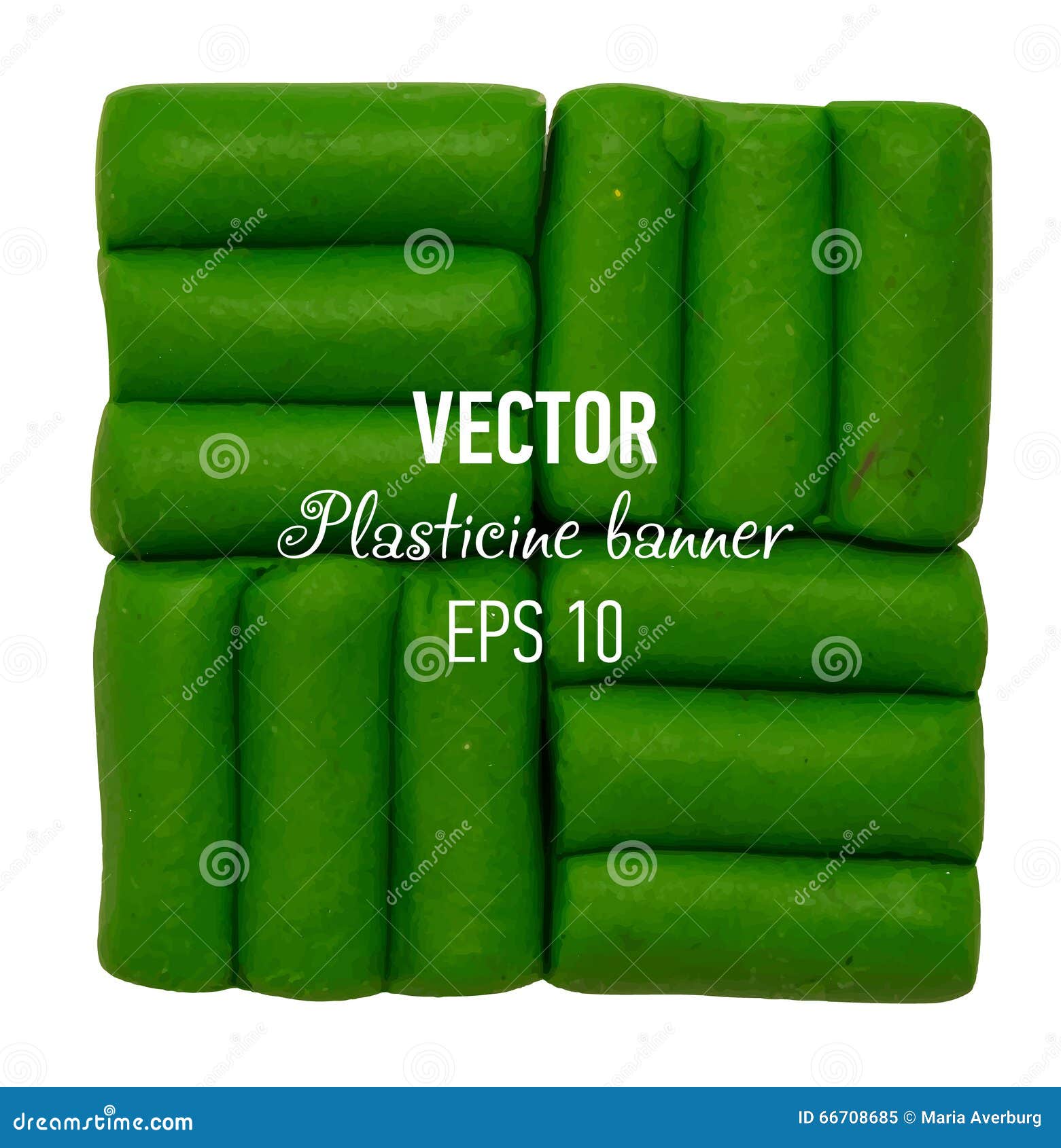 Plasticine Banner. Vector Illustration Stock Image - Image of child ...