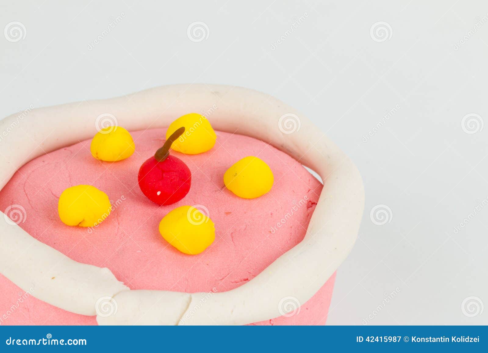 Plasticine cake. stock image. Image of gourmet, childhood - 42415987