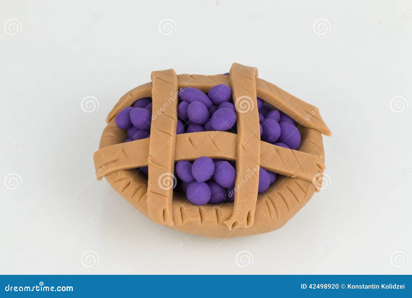 Plasticine cake. stock photo. Image of dough, elementary - 42498920