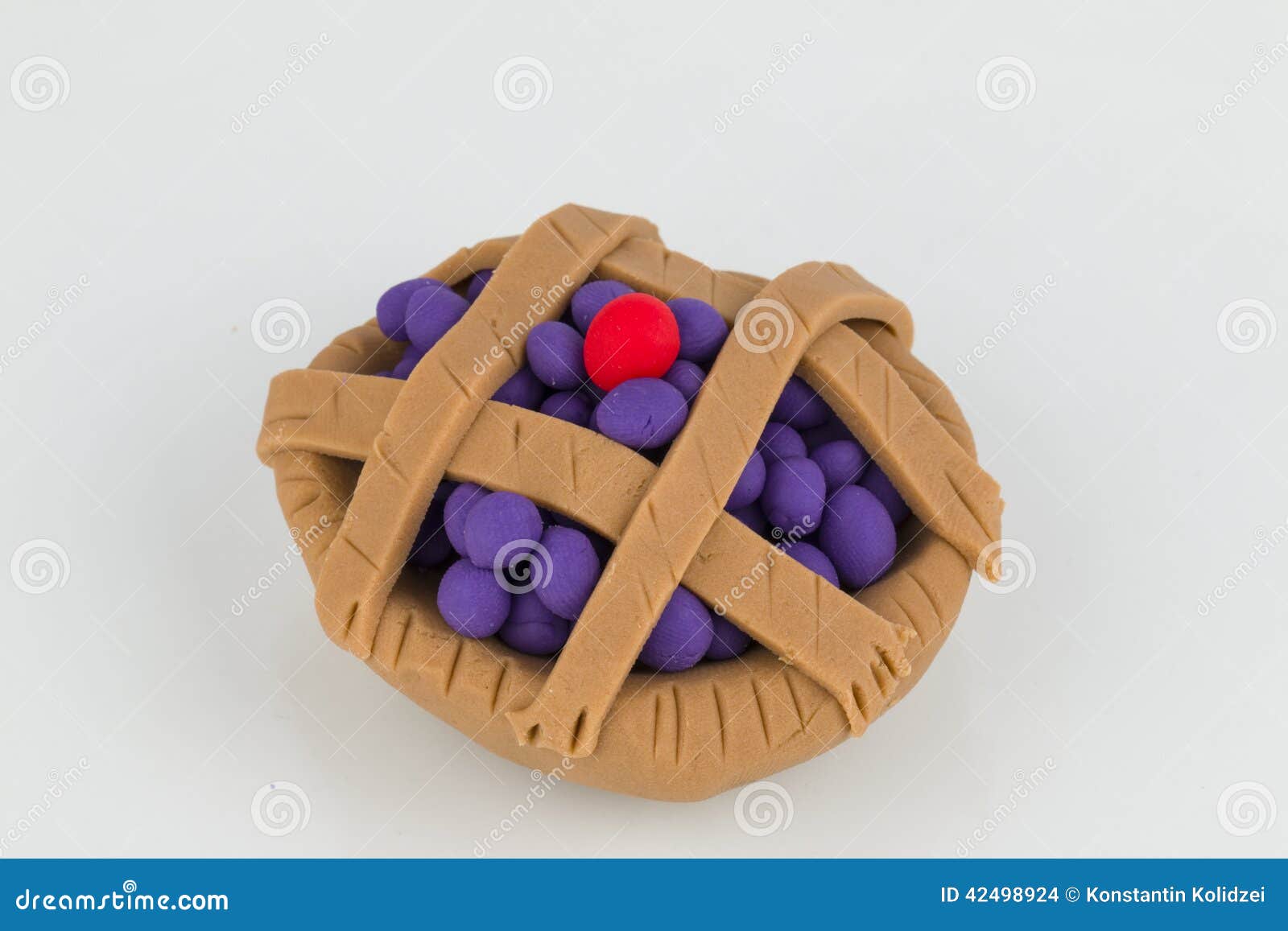 Plasticine cake. stock photo. Image of clay, macro, childhood - 42498924