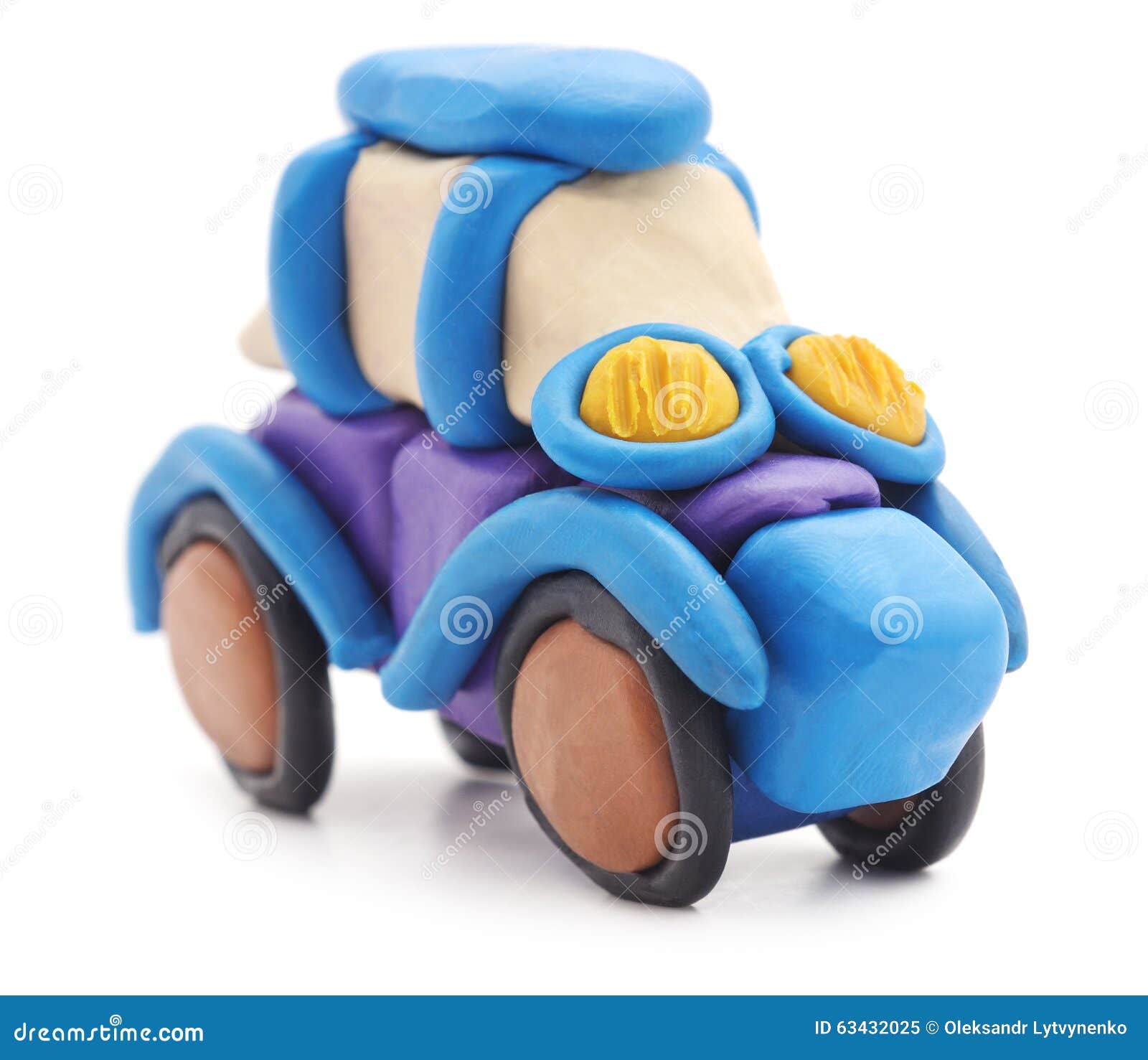 Plasticine car. stock image. Image of shape, business - 63432025