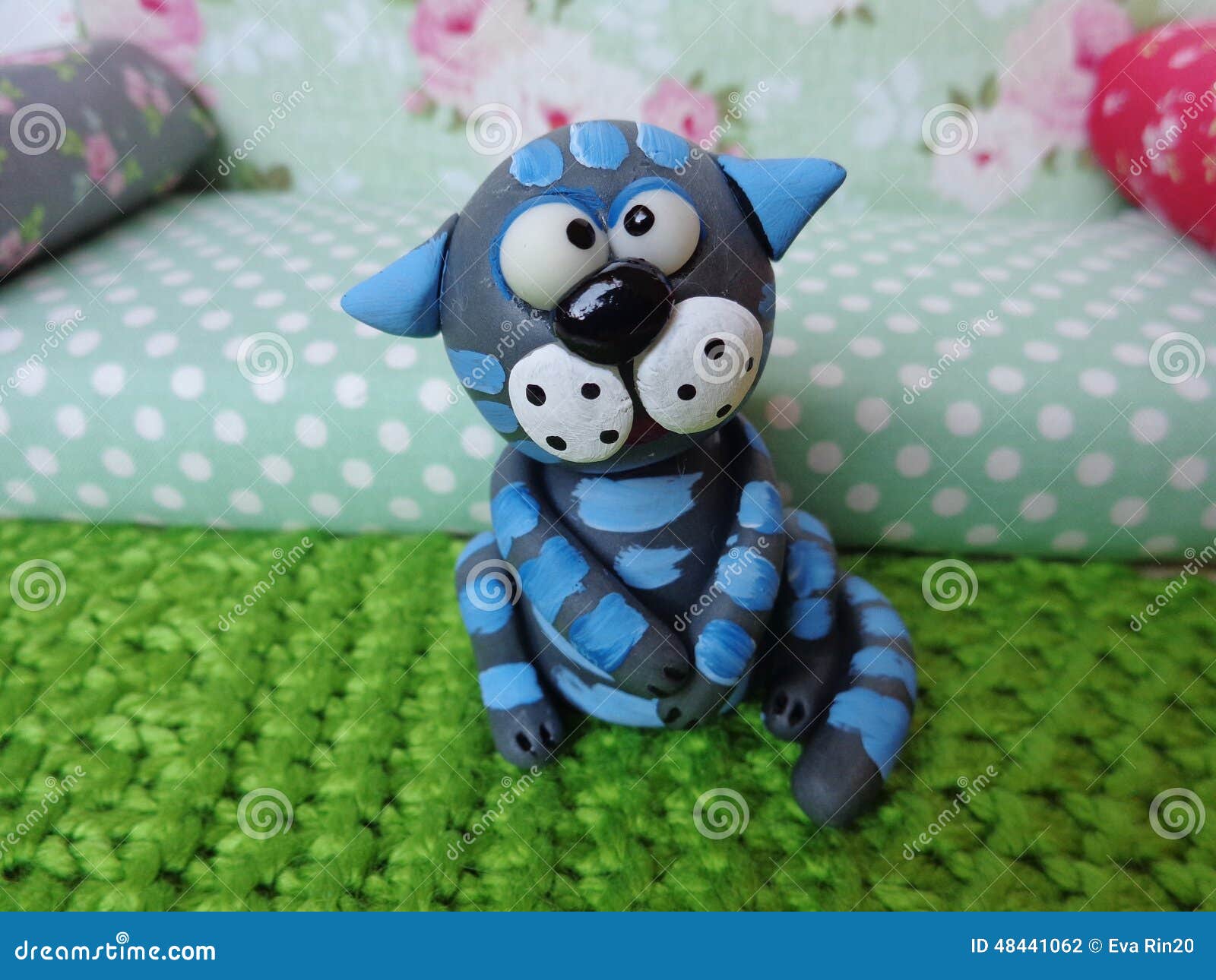 Plasticine cat stock photo. Image of sculpted, polymer - 48441062