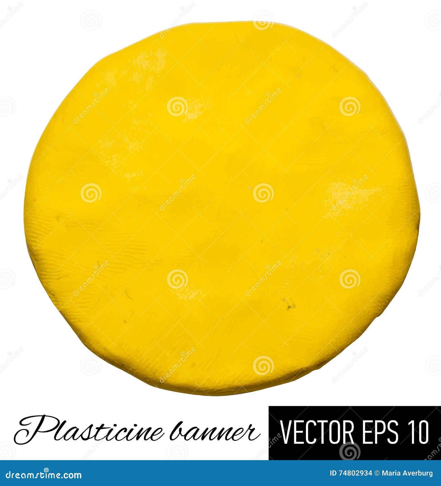 Plasticine Circle. Vector Illustration Stock Vector - Illustration of ...