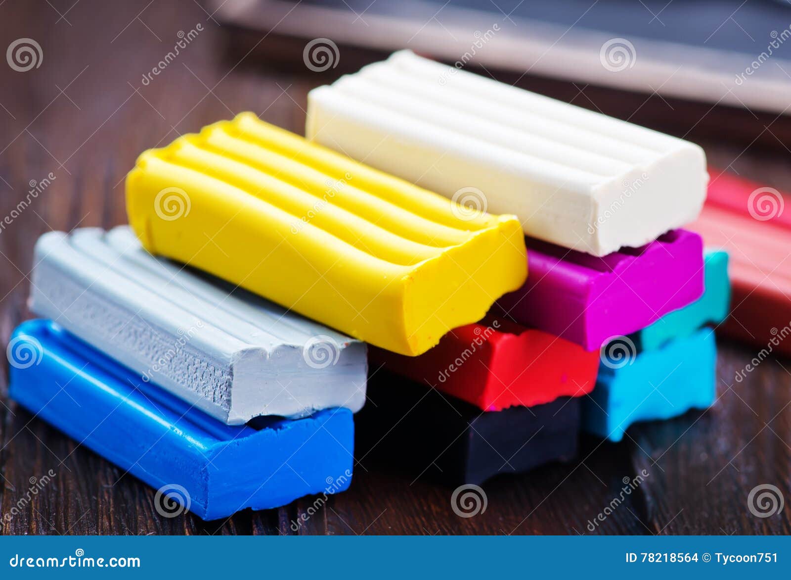 Plasticine stock photo. Image of colorful, logic, fitting - 78218564