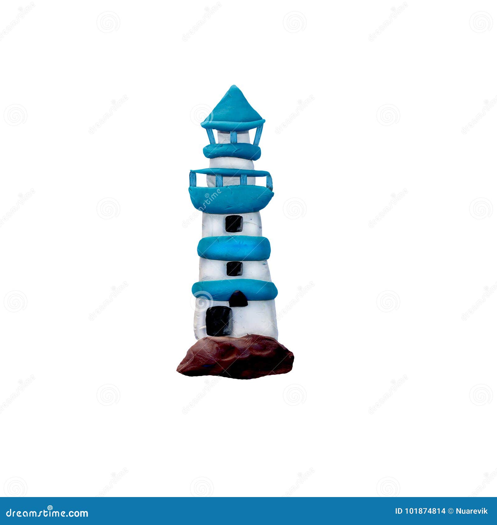 Plasticine 3D Lighthouse Sculpture Stock Photo - Image of blue, clay ...