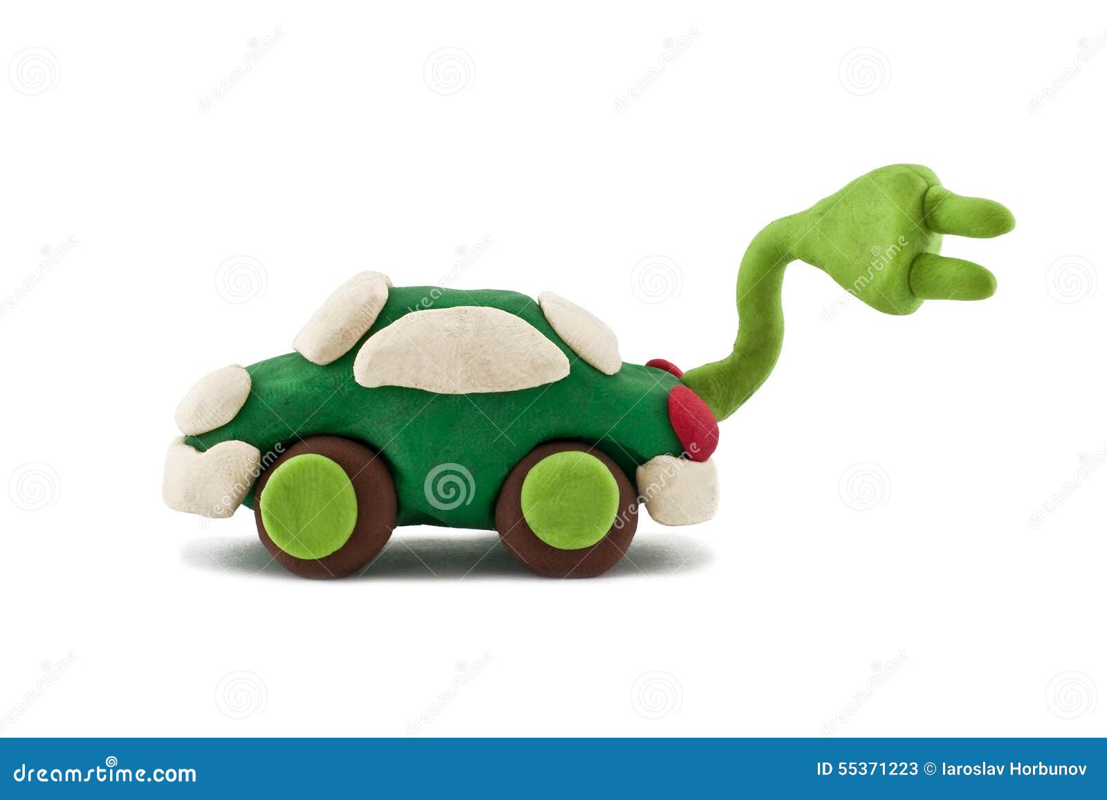 Plasticine electric car stock image. Image of fuel, battery - 55371223