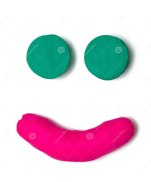 Plasticine face stock photo. Image of molding, choices - 36445516