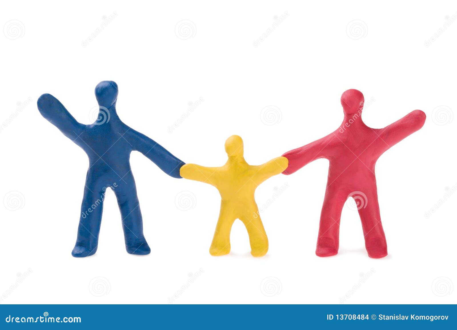 Plasticine family stock photo. Image of cheerful, family - 13708484
