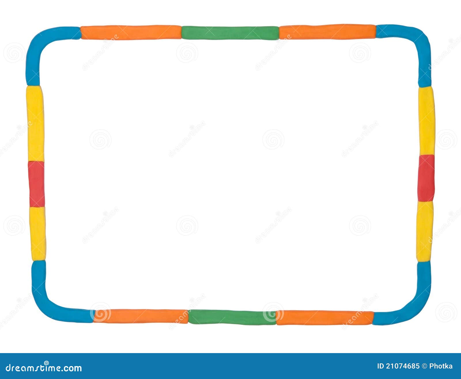 Plasticine frame stock image. Image of playdough, plasticine - 21074685