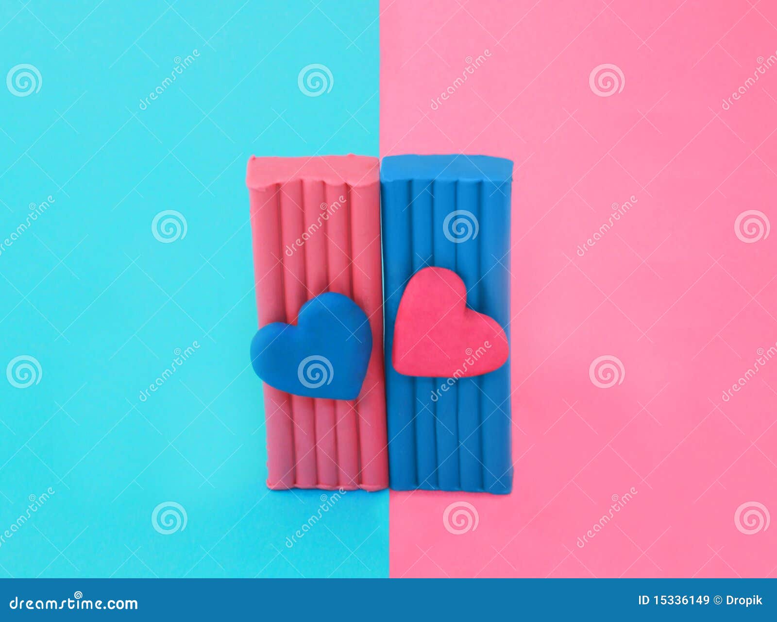 Plasticine with heart stock image. Image of material - 15336149
