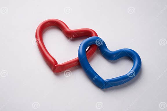 Plasticine heart stock image. Image of valentine, decoration - 86040119
