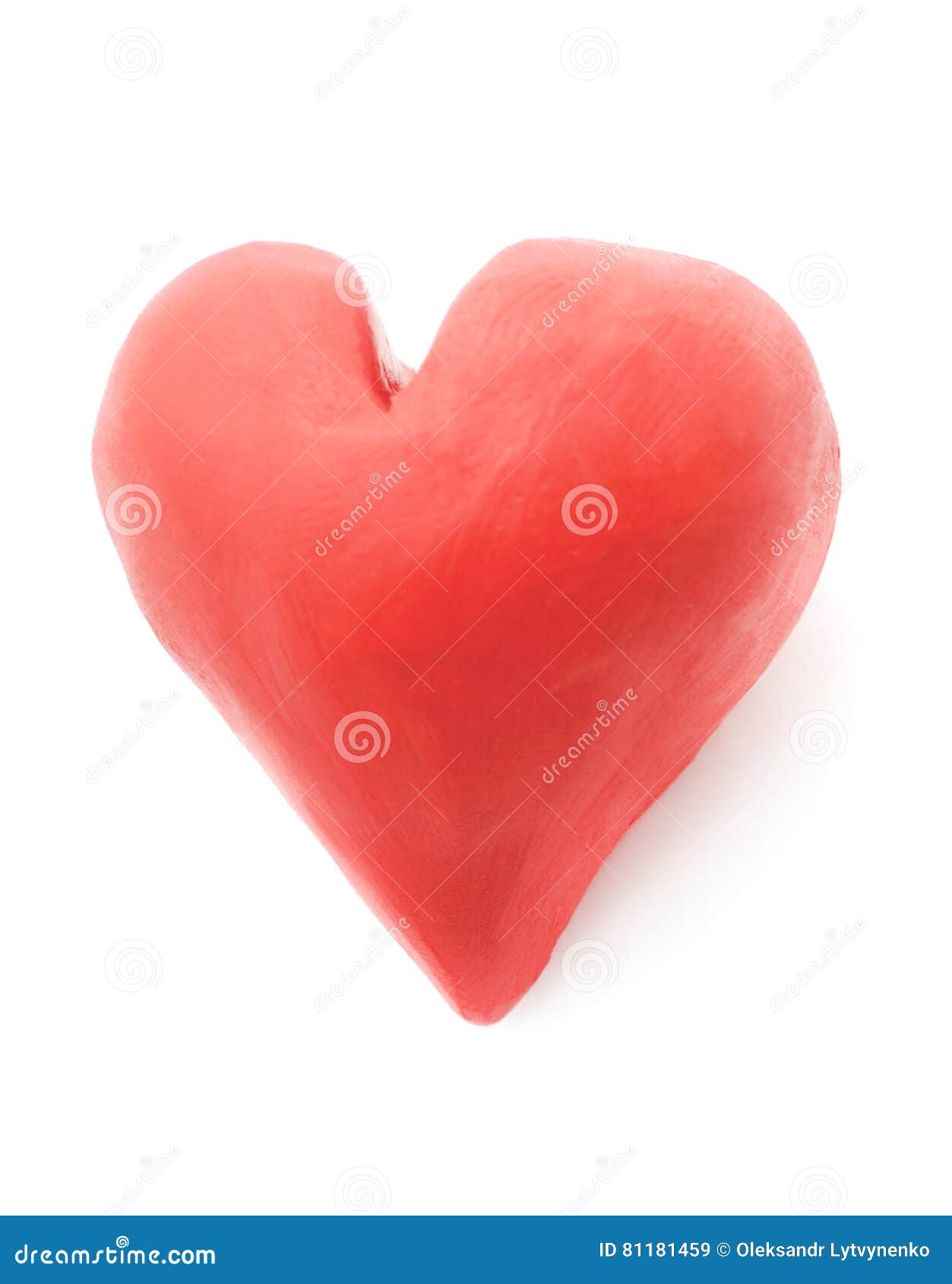Plasticine heart. stock image. Image of abstract, closeup - 81181459