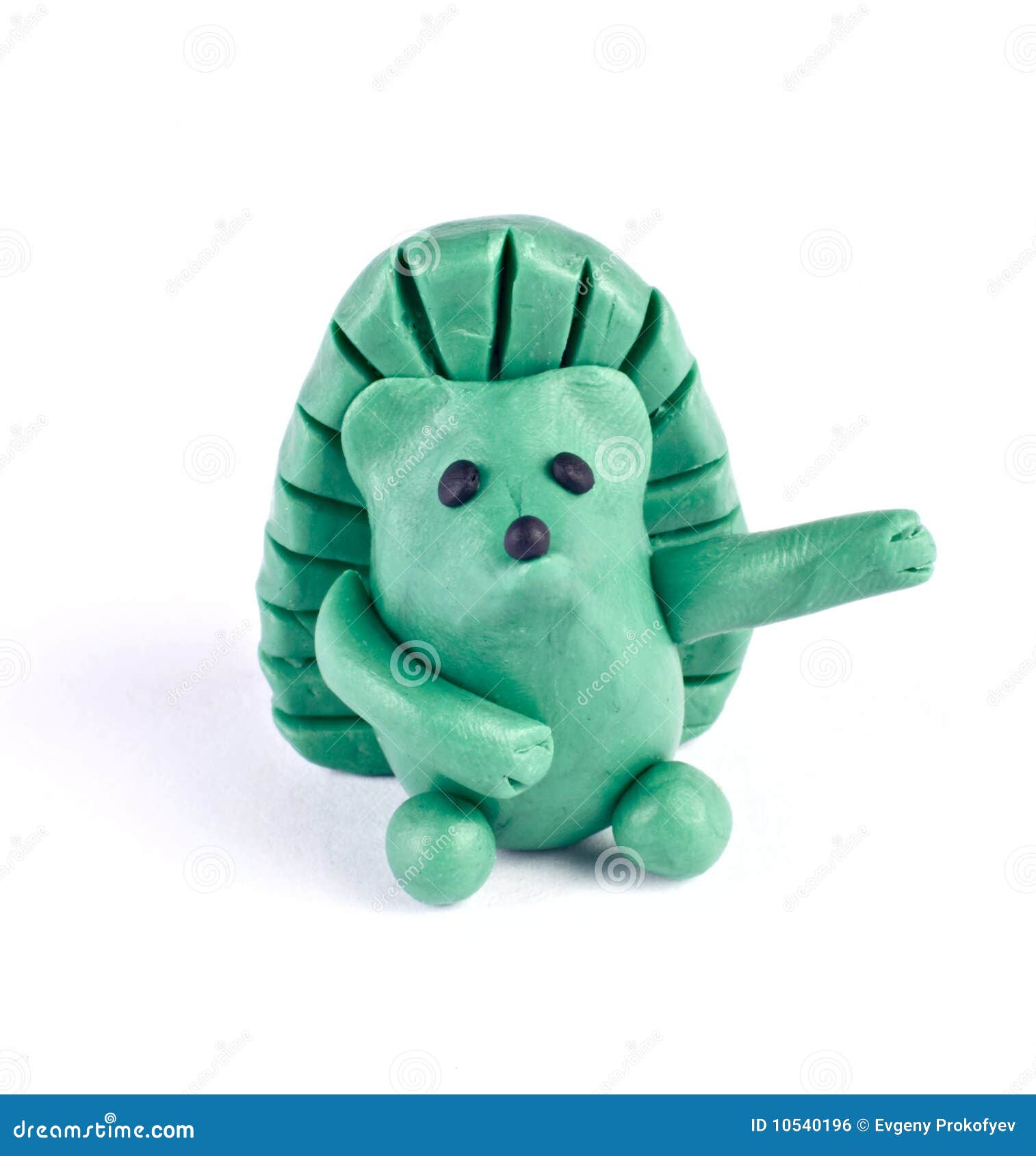 Plasticine hedgehog stock photo. Image of plasticine - 10540196