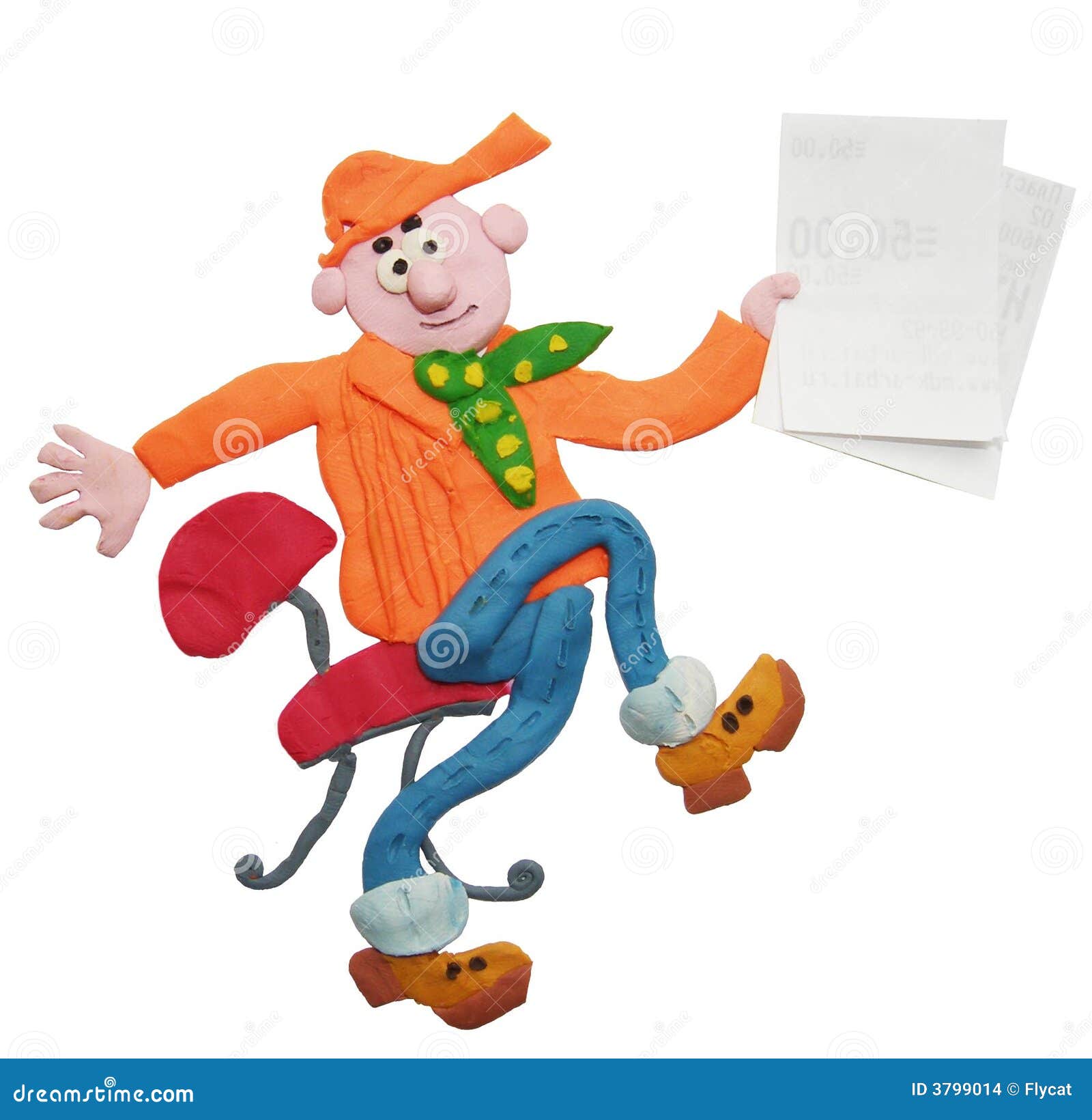 The plasticine little man stock illustration. Illustration of little ...