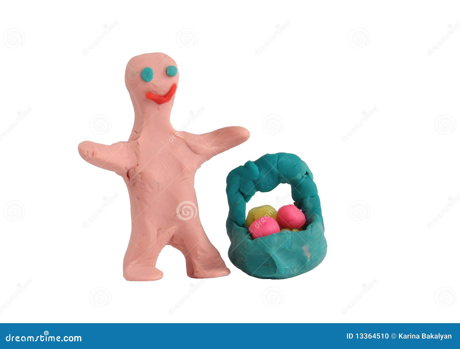 Plasticine man stock photo. Image of small, hands, green - 13364510