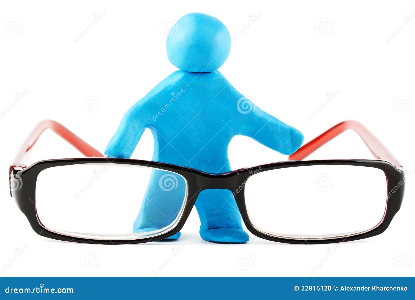 Plasticine Man with Eyeglass Stock Photo - Image of equipment, macro ...