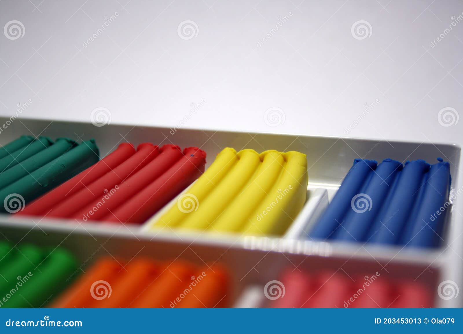 Plasticine Mass for Modeling Colored Super Light Plasticine Stock Image ...