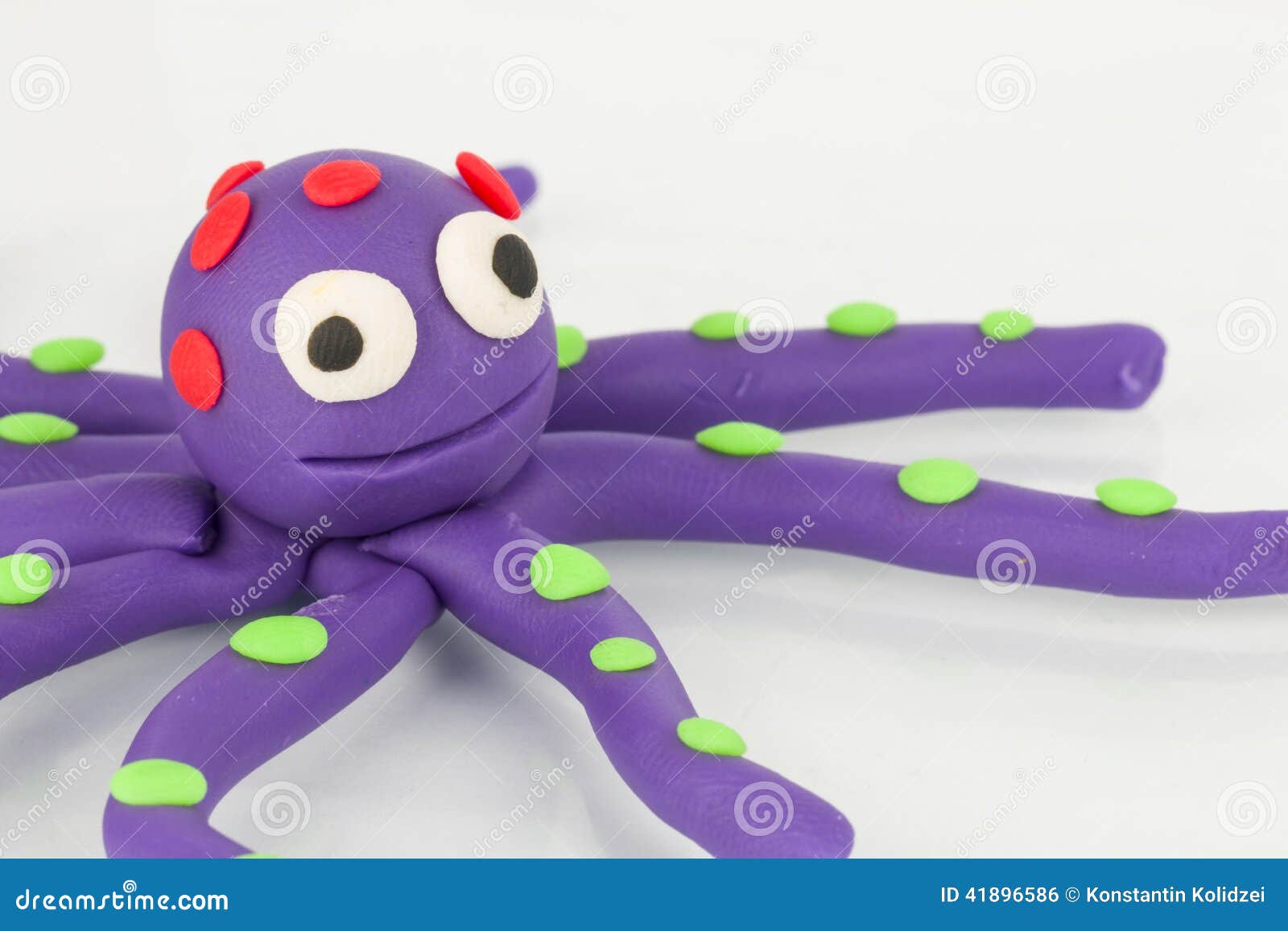 Plasticine octopus. stock photo. Image of brick, childhood - 41896586
