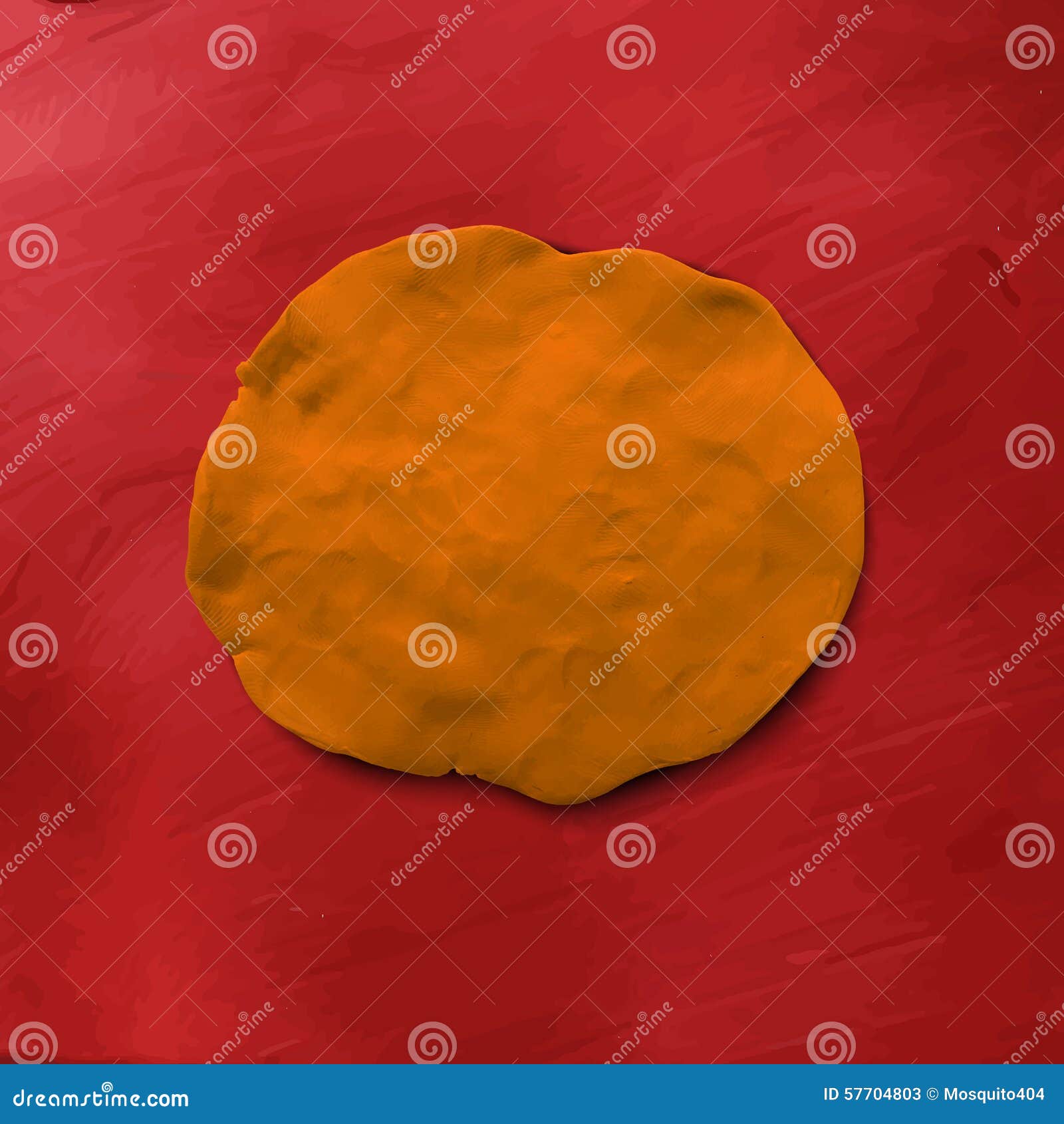 Plasticine orange figure stock vector. Illustration of concept - 57704803