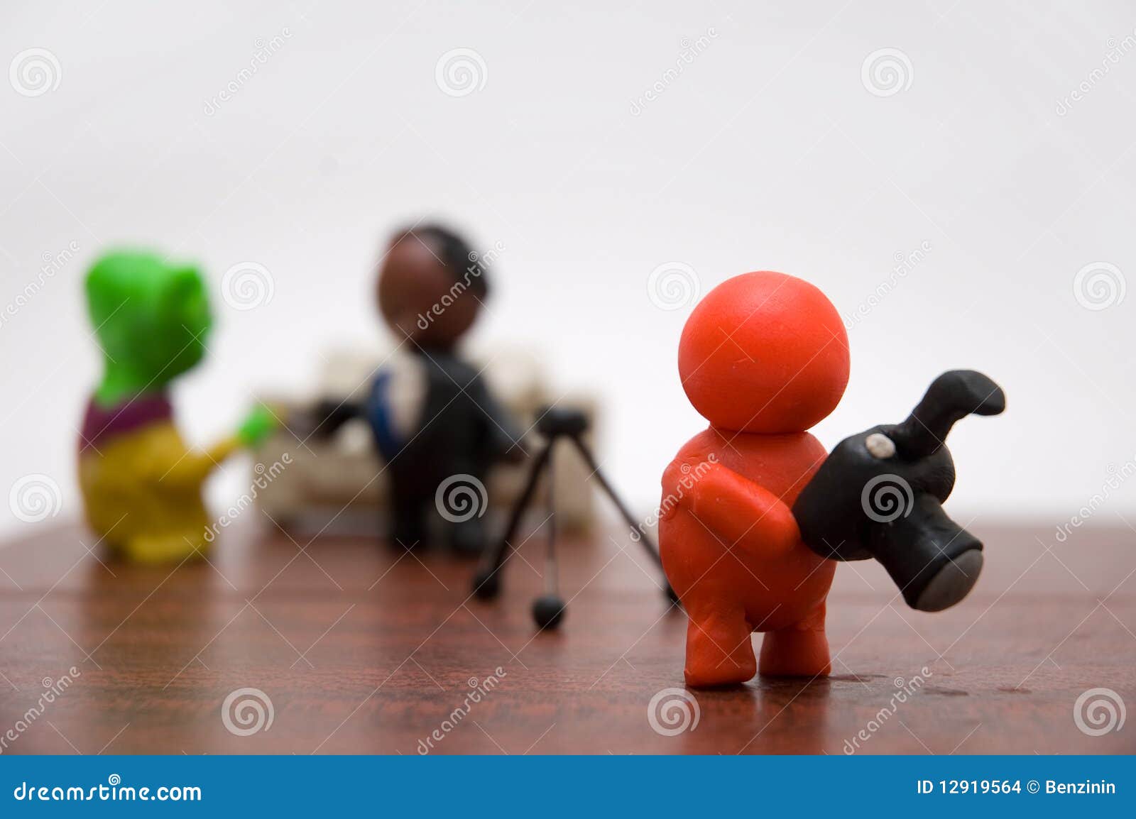 Plasticine Person with Businessman and Alien Stock Photo - Image of ...
