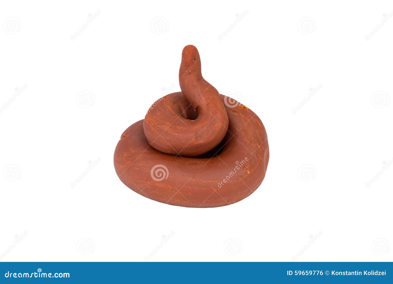 Plasticine poop. stock photo. Image of isolated, plasticine - 59659776
