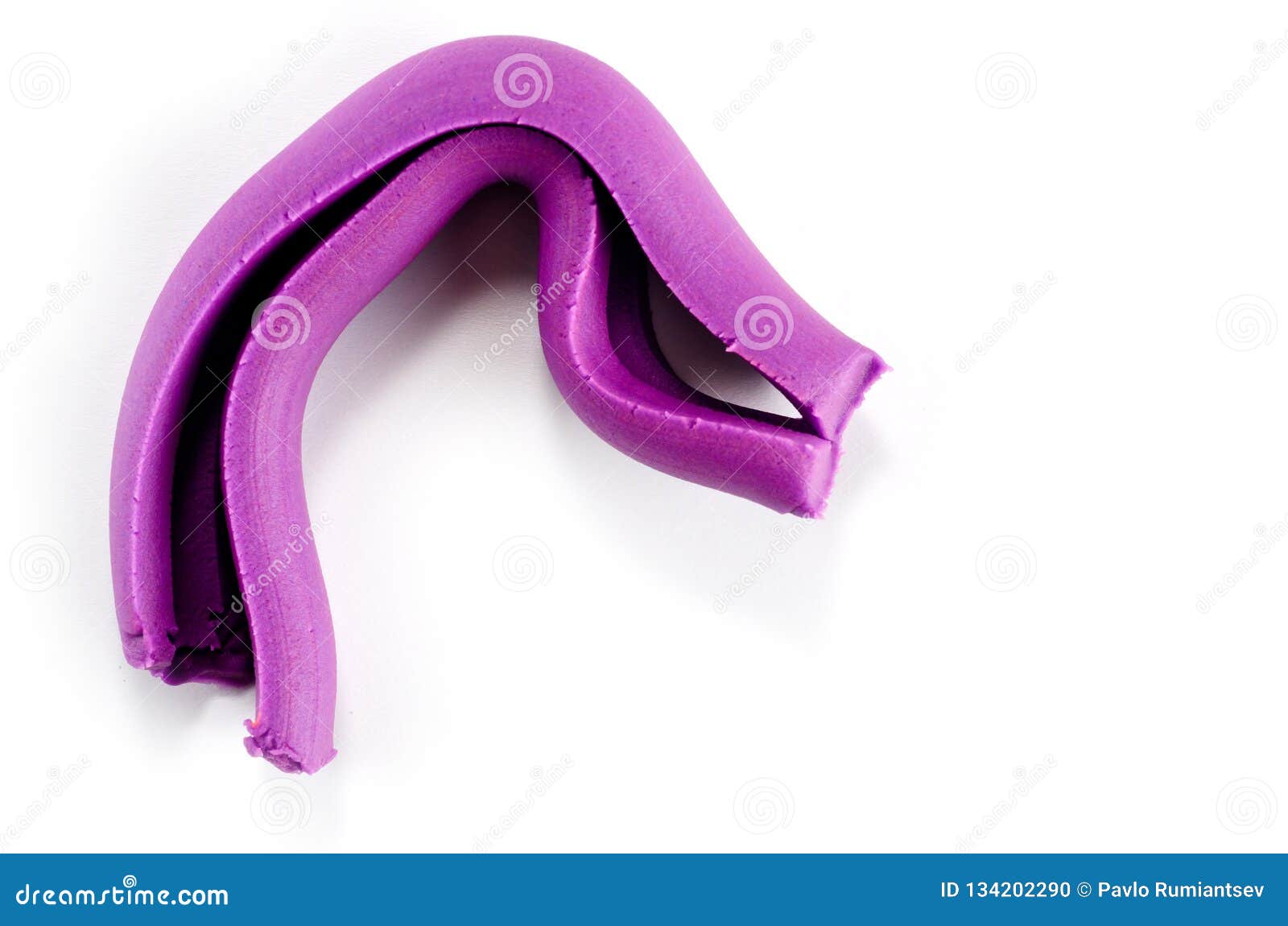 Plasticine Purple for Children`s Creativity on a White Background Stock ...