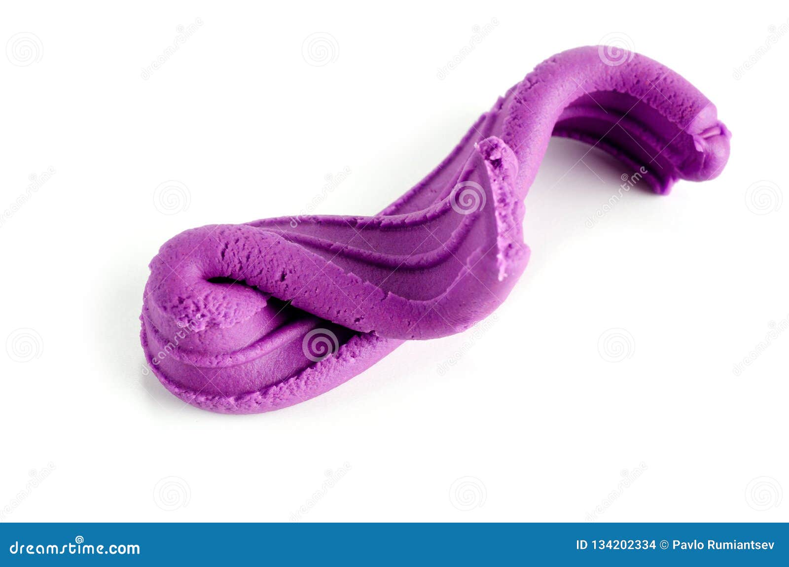 Plasticine Purple for Children`s Creativity on a White Background Stock ...