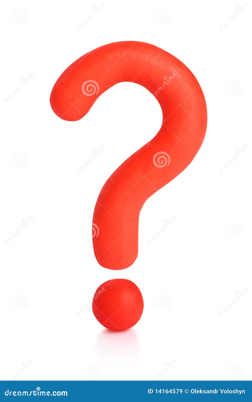 Plasticine Question Mark. Clipping Path Stock Image - Image of question ...