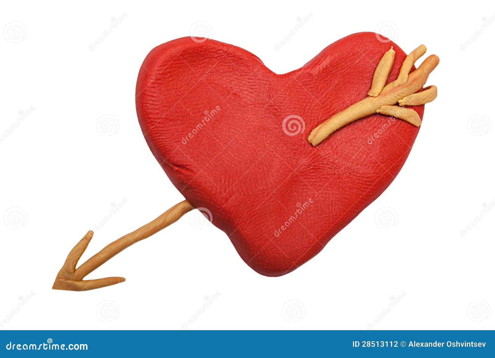 Plasticine red heart stock photo. Image of bright, plasticine - 28513112
