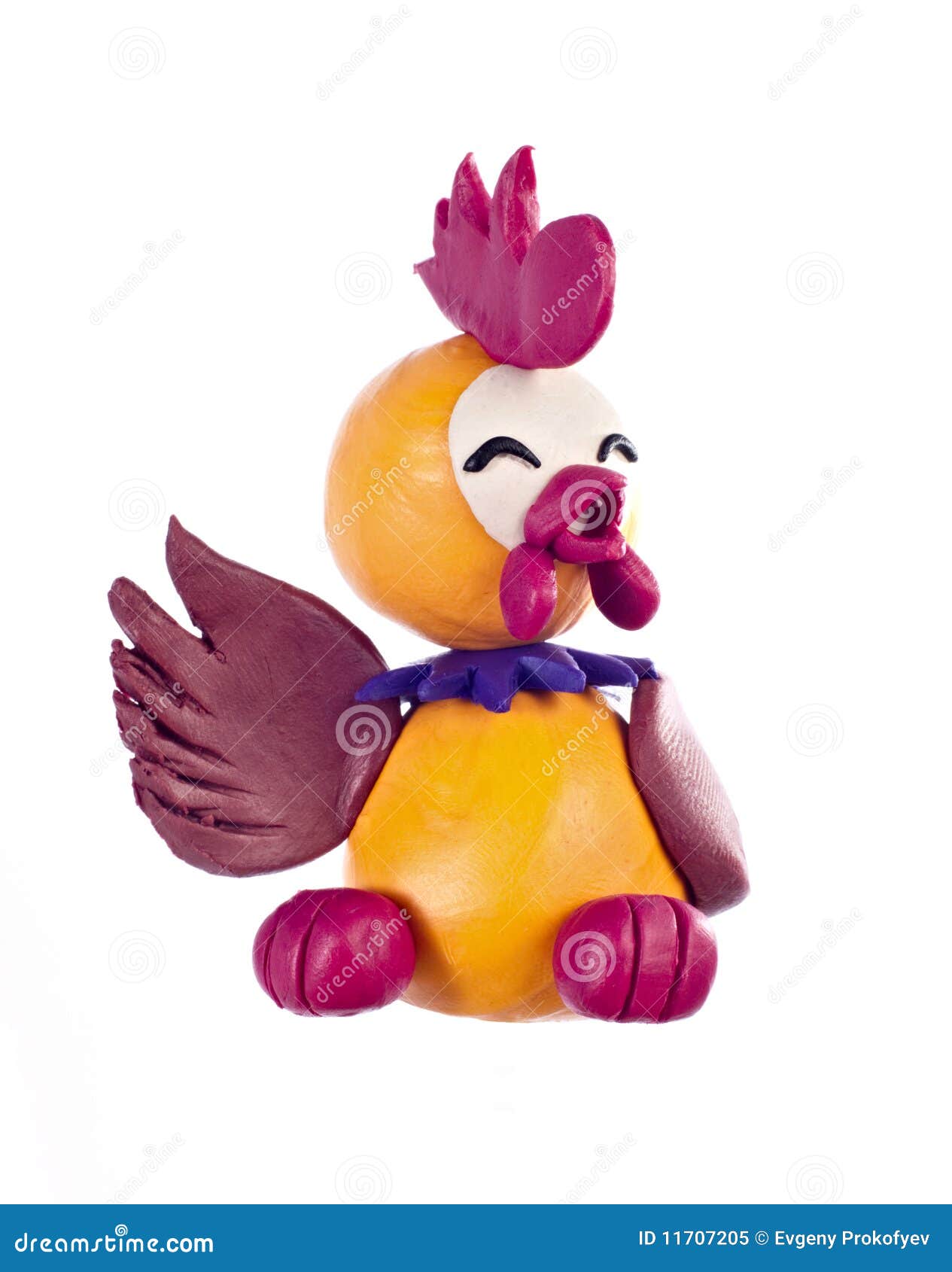 Plasticine Rooster. Chinese Horoscope Stock Image - Image of white ...