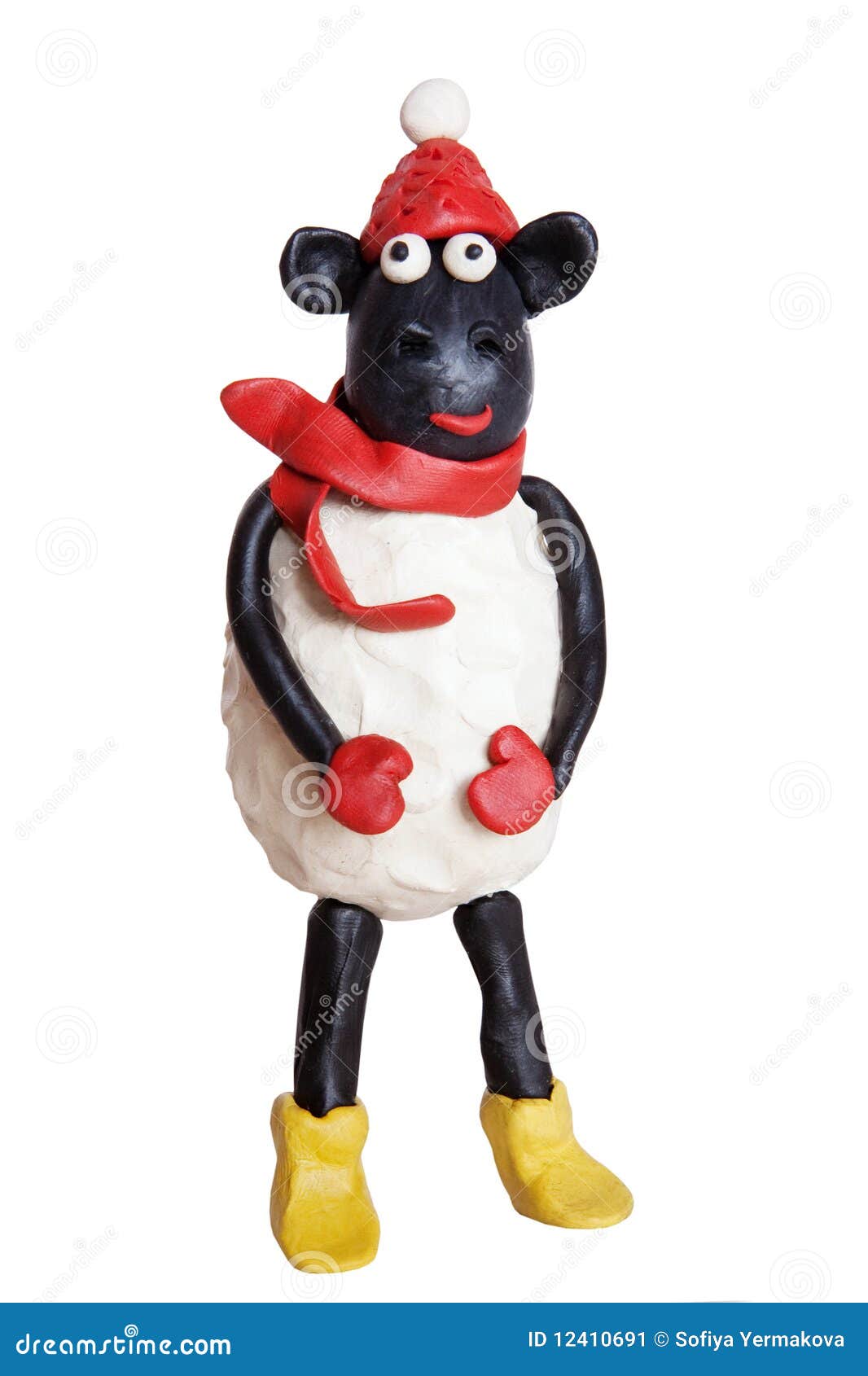Plasticine sheep stock image. Image of fleecy, fleece - 12410691