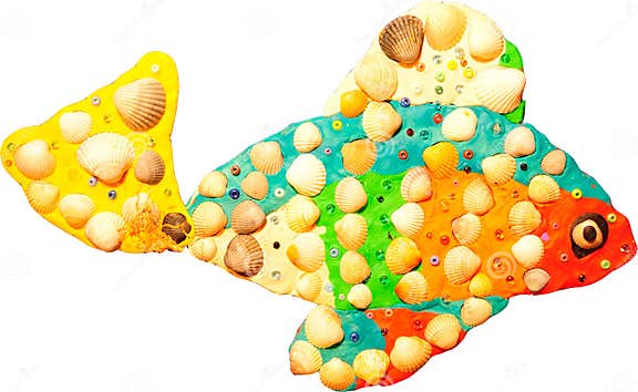 Plasticine small fish stock photo. Image of material, scales - 8195100
